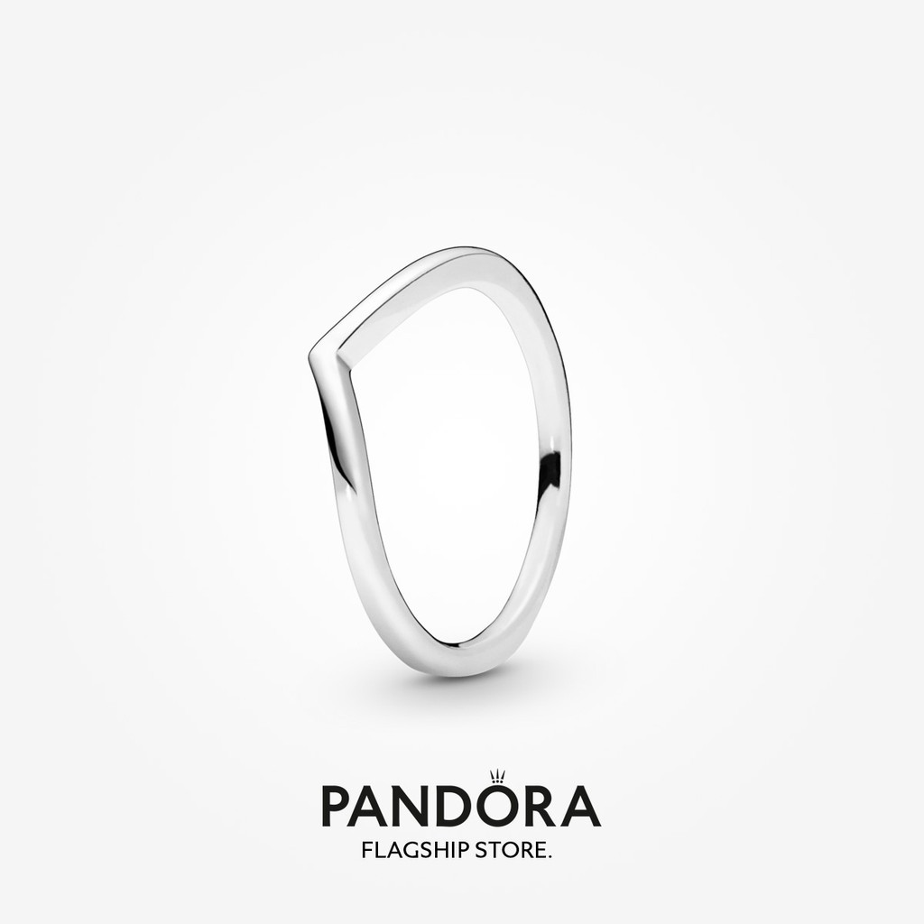 100% Original Pandora Polished Wishbone Ring Authentic Jam Tangan ...