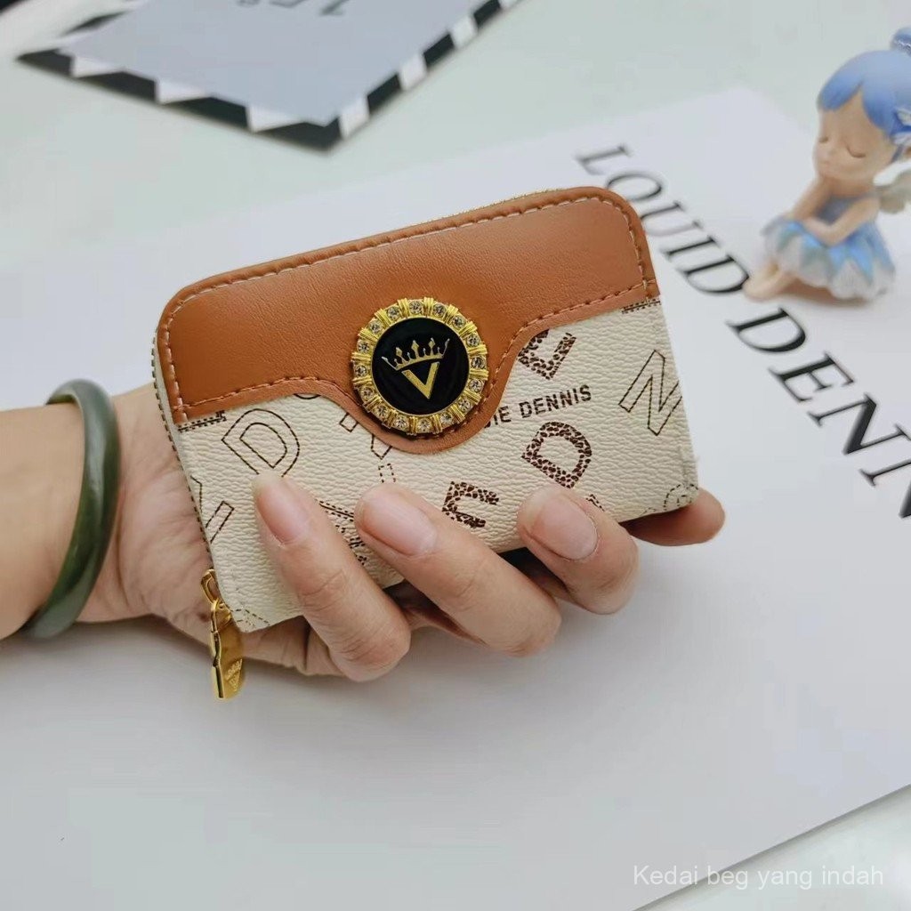 Dompet duit syiling kecil wanita versi Korea pemegang kad perniagaan ...