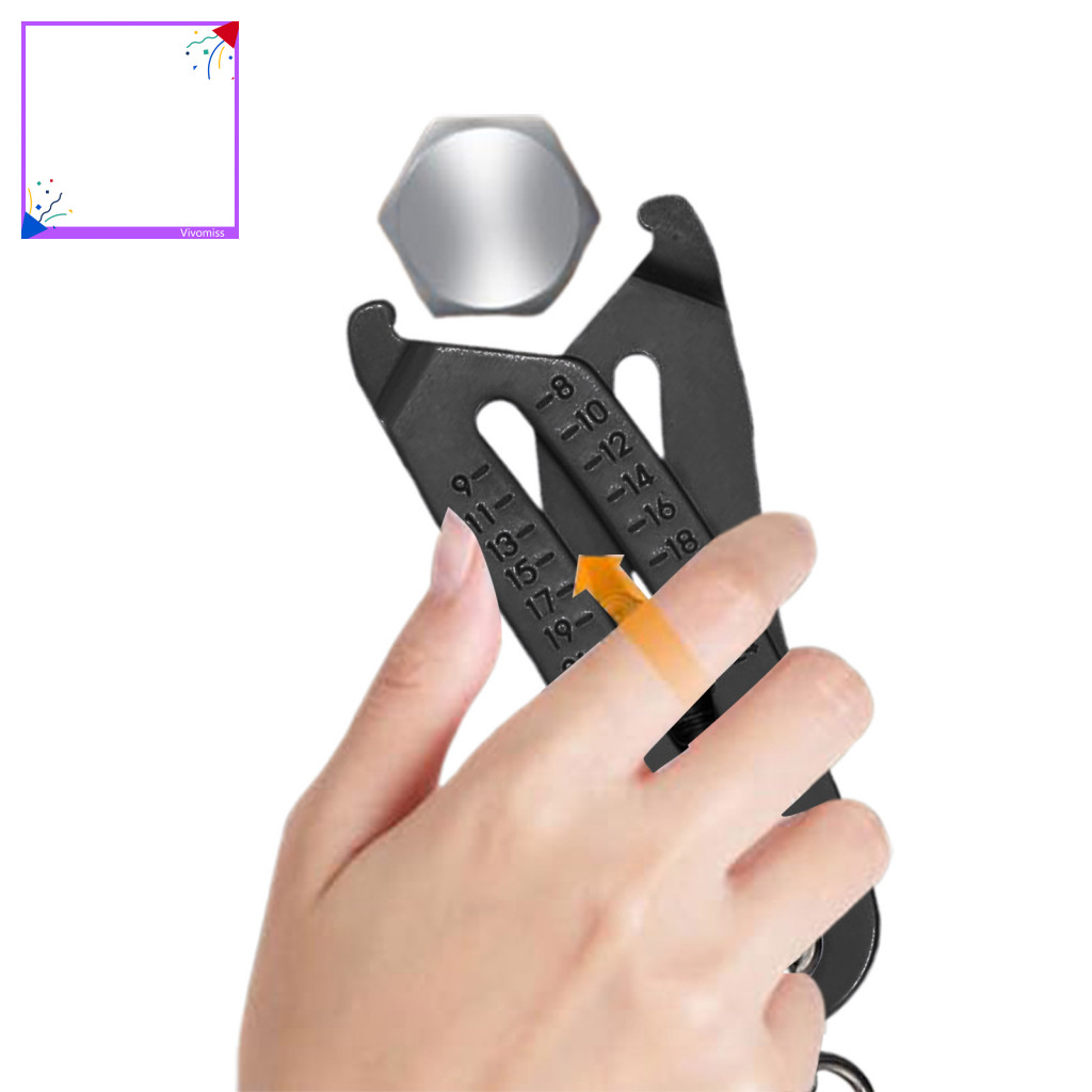 [VM] Keychain Bolt and Nut Identifier Keychain Thread Gauge Handy ...