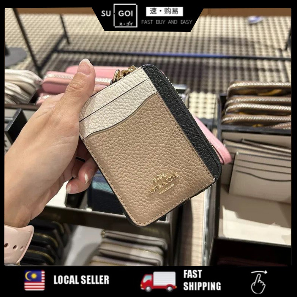 COACH SLING PURSE WALLET CARD CASE TRIFOLD WALLET COMPACT WALLET COIN ...