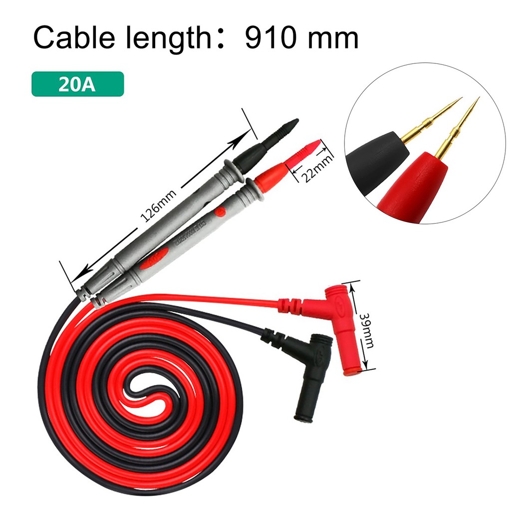 Multimeter Voltmeter Cable Ultra Fine Needle Tester Unique Probe cord ...
