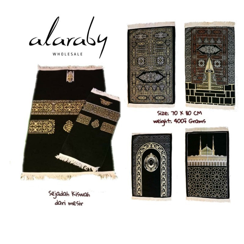 SEJADAH KISWAH Pintu Kaabah Dari Mesir hantaran Prayer Rug Raudah EGYPT ...