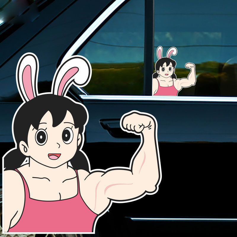 HUAZ Doraemon Shizuka beautiful girl Warrior Car triangle window ...