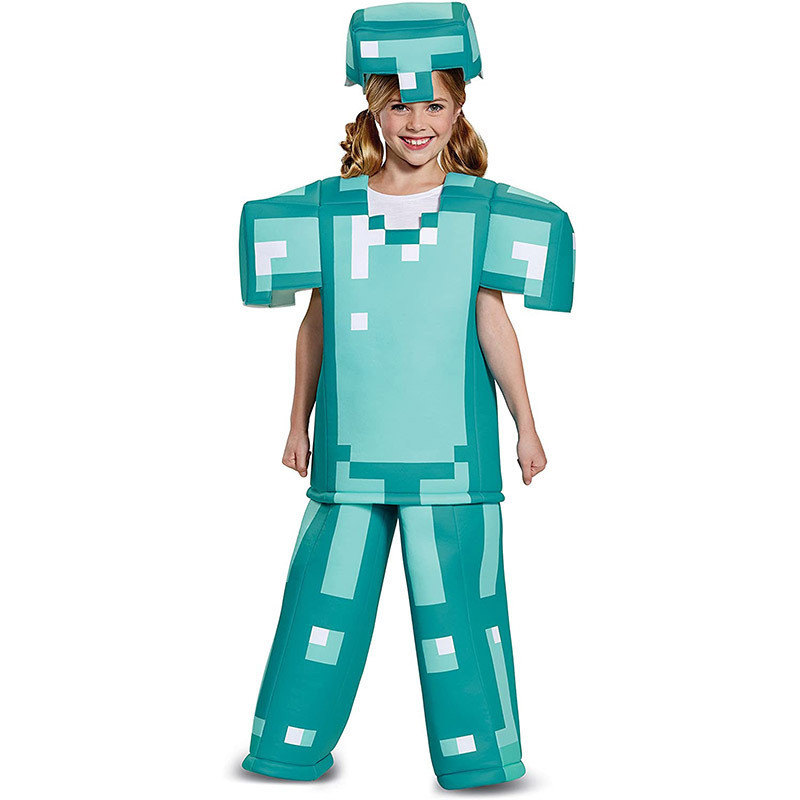 2024 Halloween minecraft minecraft Diamond Armor Series cos Masquerade ...