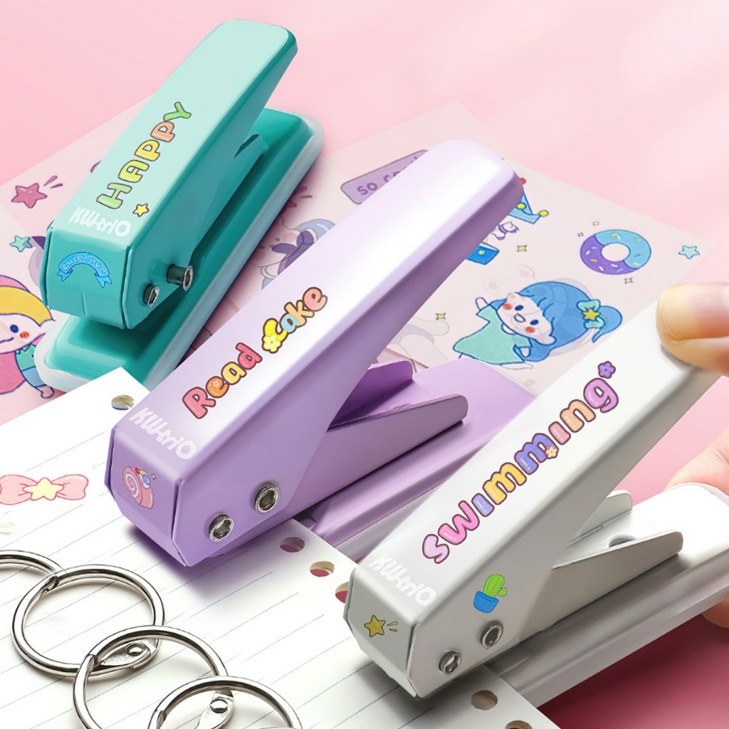 Paper hole punch single hole punch tool paper punch clip notebook handy ...