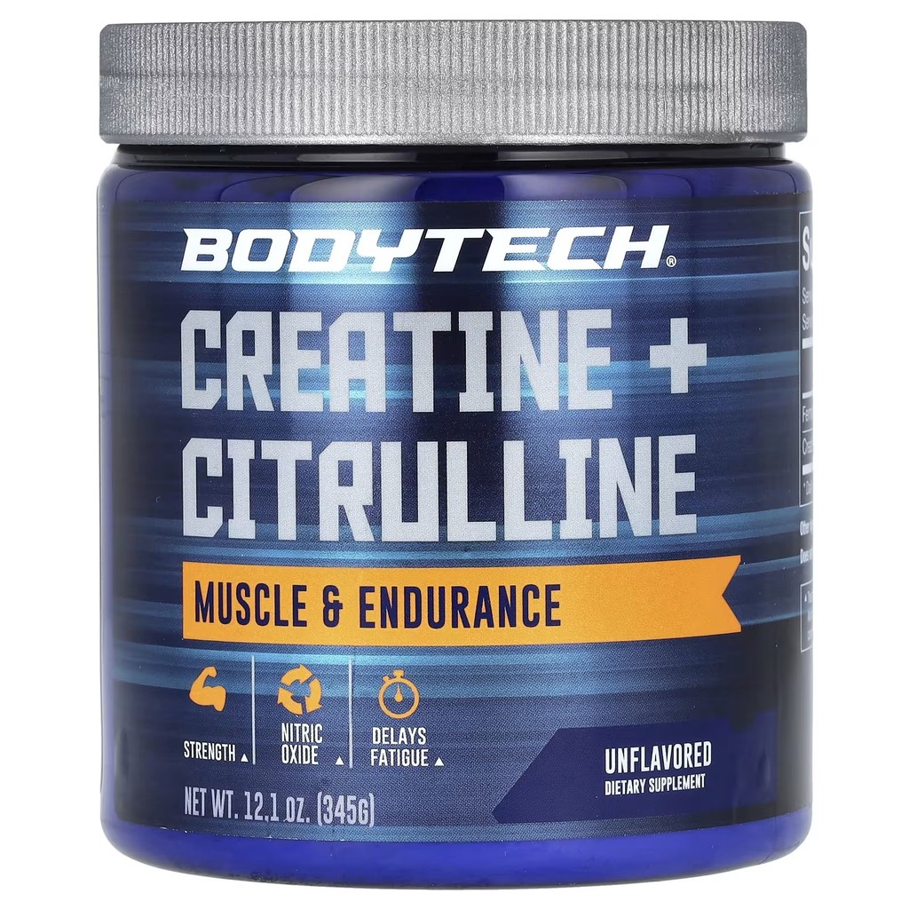 BodyTech, Creatine + Citrulline, Unflavored, 12.1 oz (345 g) | Shopee ...