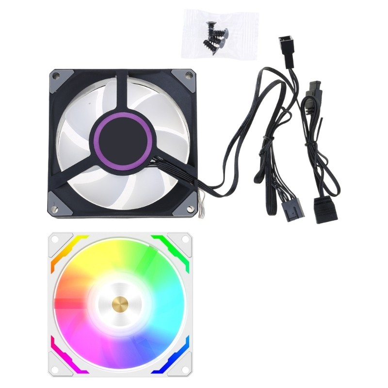 DOU 90mm PWM Case Fan With ARGB LED Lights Efficient Perfect For Gaming ...