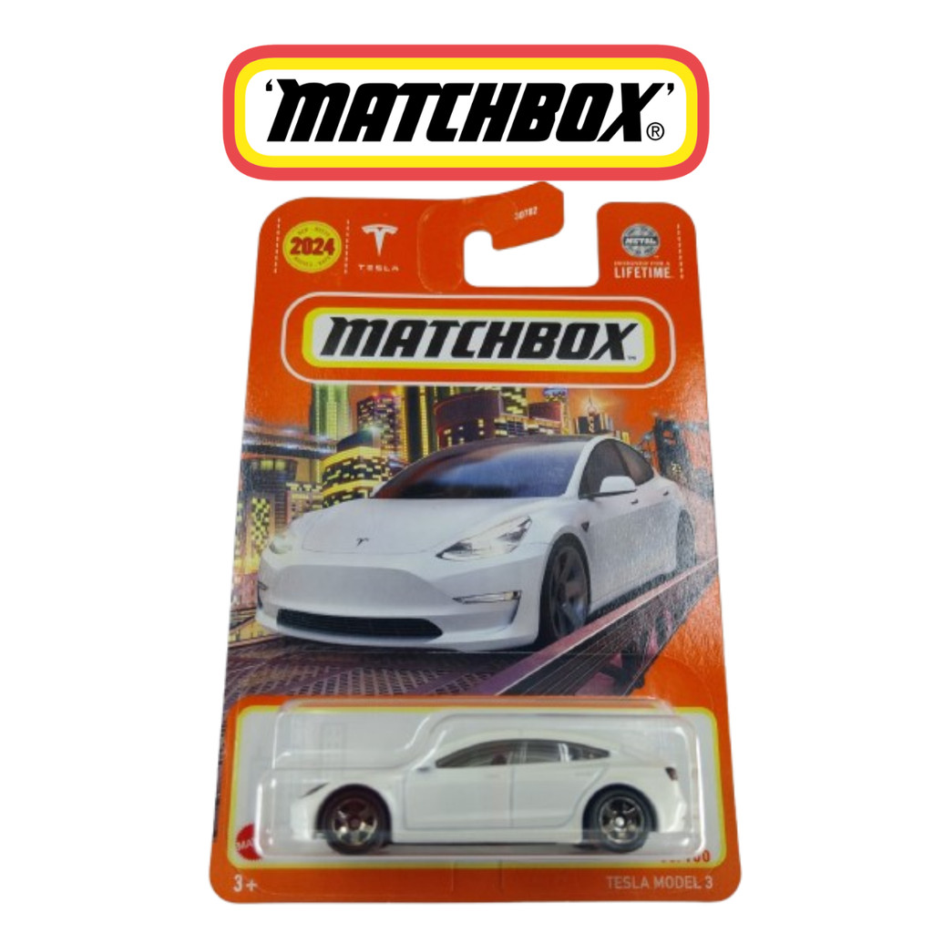 PUTIH Matchbox Tesla Model 3 Plain White Timothy Diecast | Shopee Malaysia