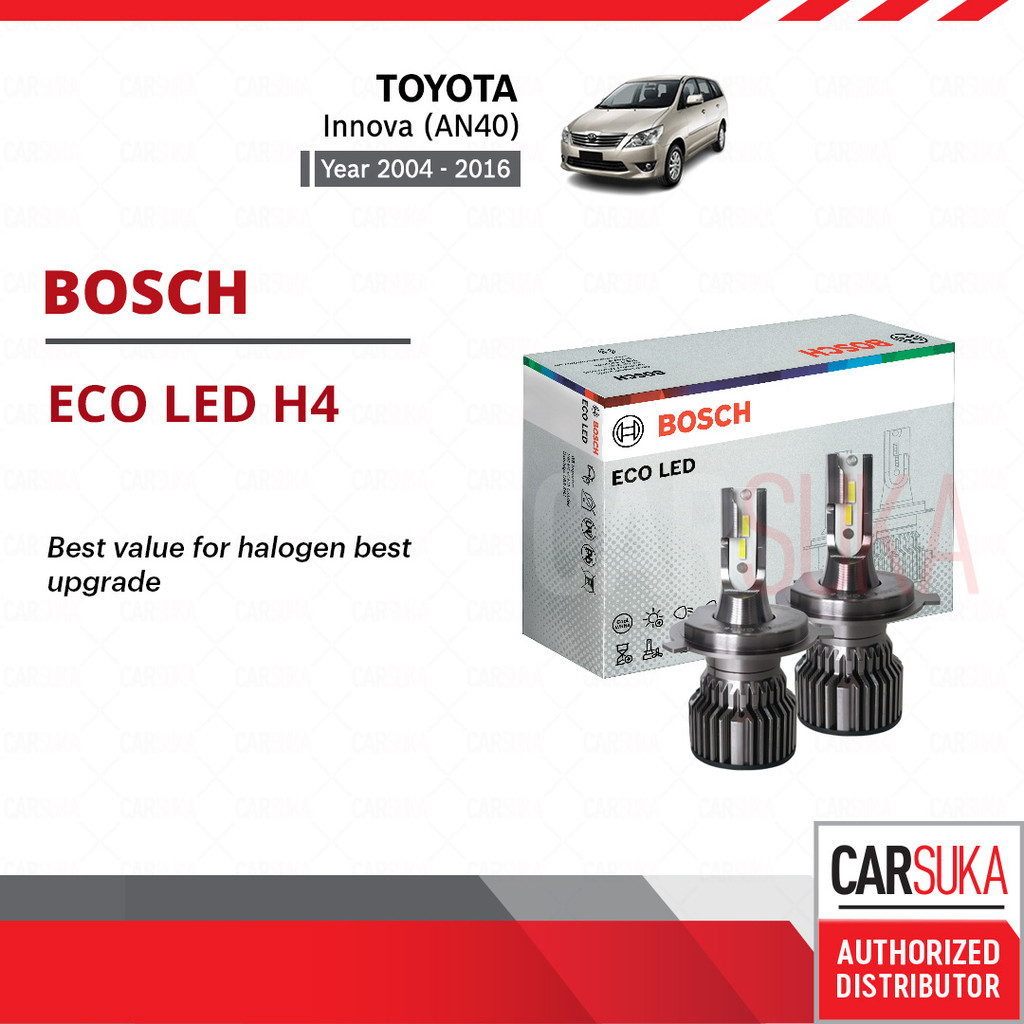 BOSCH ECO LED H4 Halogen Headlight Retrofit Bulb for Toyota Innova ...