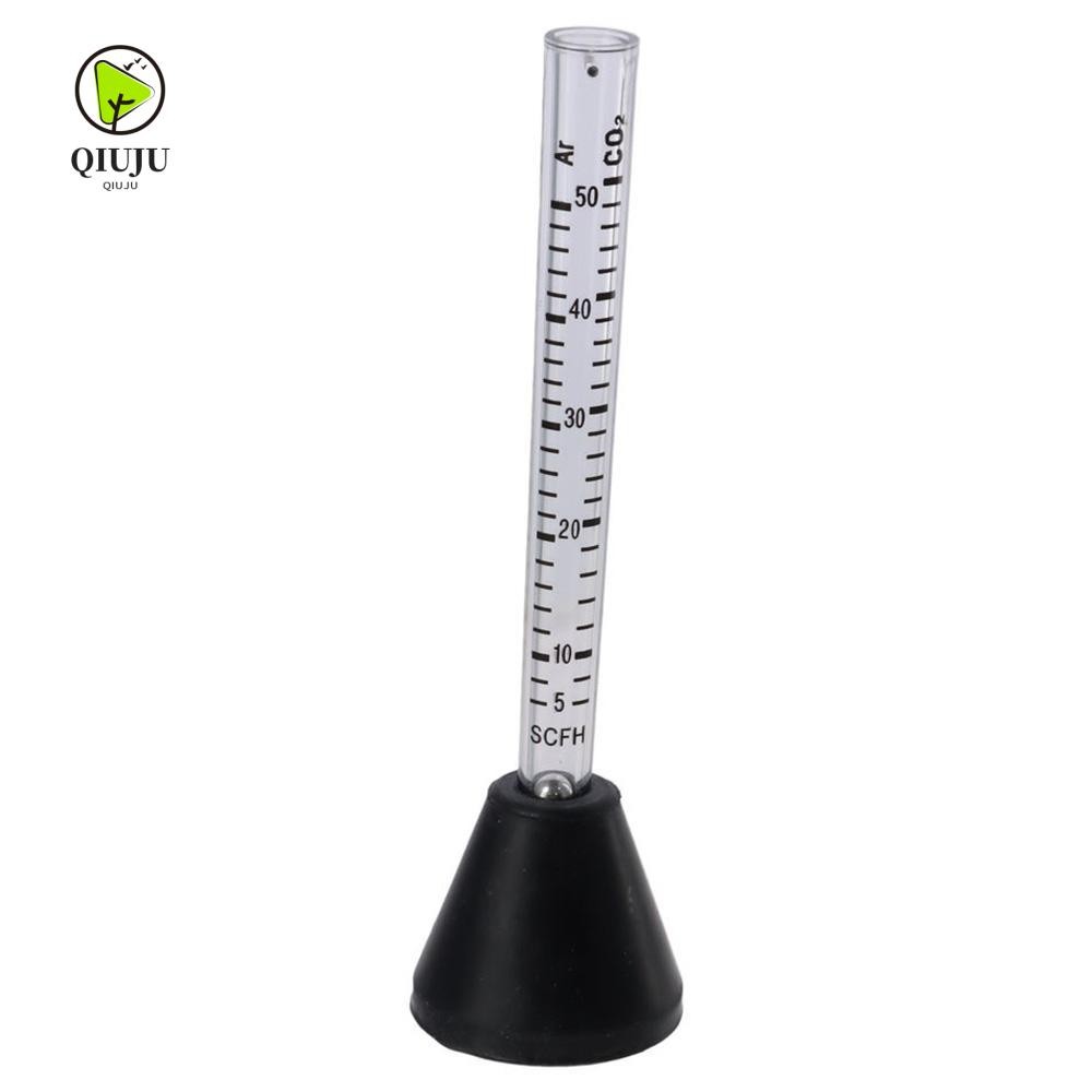 QIUJUU Gas Flow Meter Tester, Plastic Transparent+Black Flowmeter ...