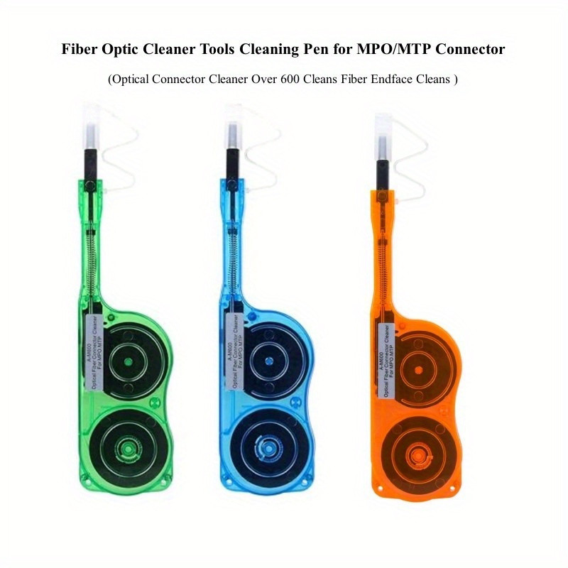 1 Pack Fiber Optic Cleaning Tool Cleaning Pen for MPO/MTP Connectors - Over 600 Fiber Optic ...