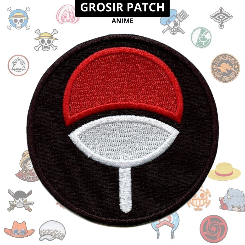 Uchiha CLAN NARUTO PATCH Embroidered Logo Emblem/Anime Bet | Shopee ...