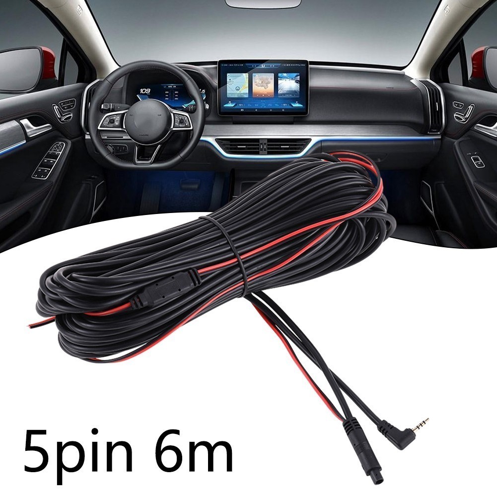 [BSL] 6m Car DVR Backup Rear View Camera 2.5mm Extension Cable 5Pin ...