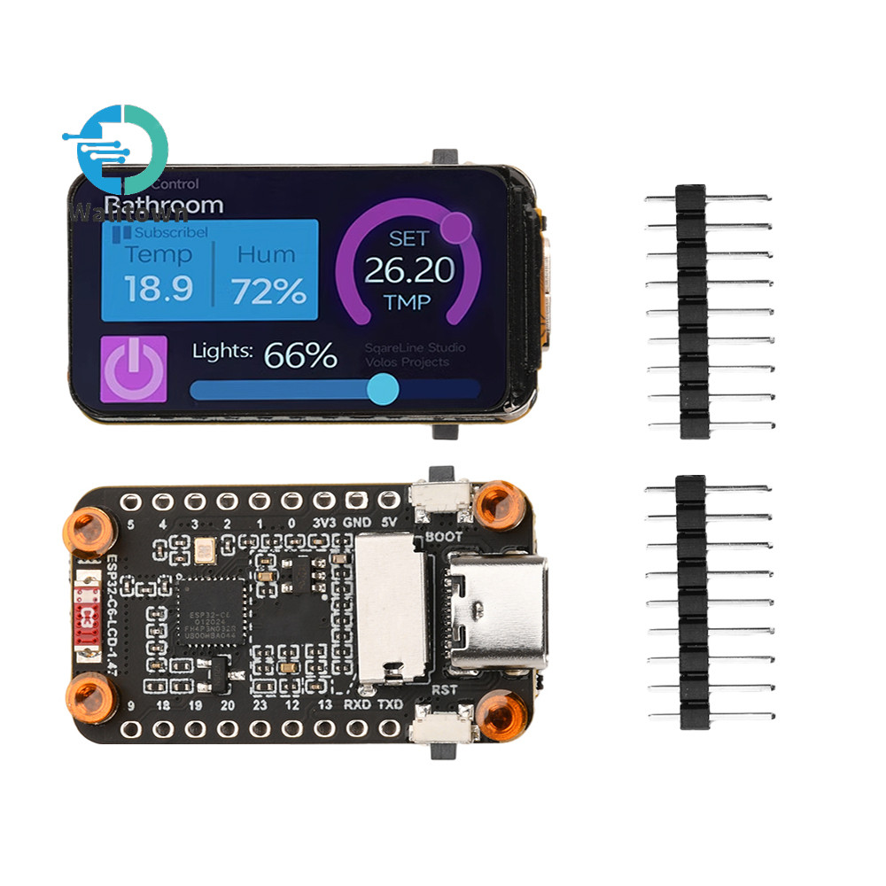 ESP32-C6 1.47-Inch LCD Screen Development Board Wifi 6 Bluetooth 5 ...