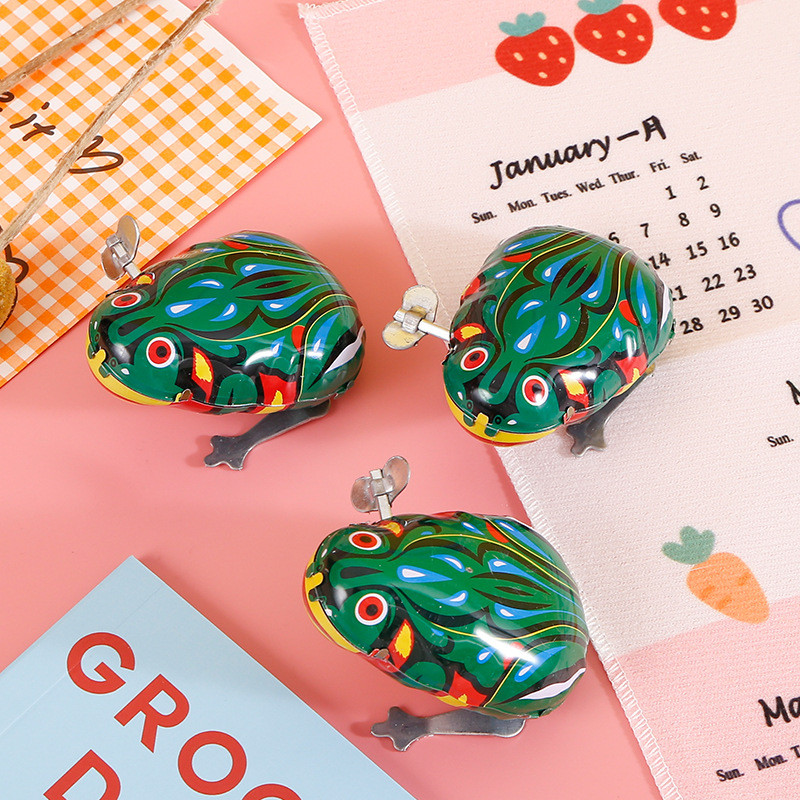 Classic Clockwork Tin Frog Creative Children Classic Educational ...