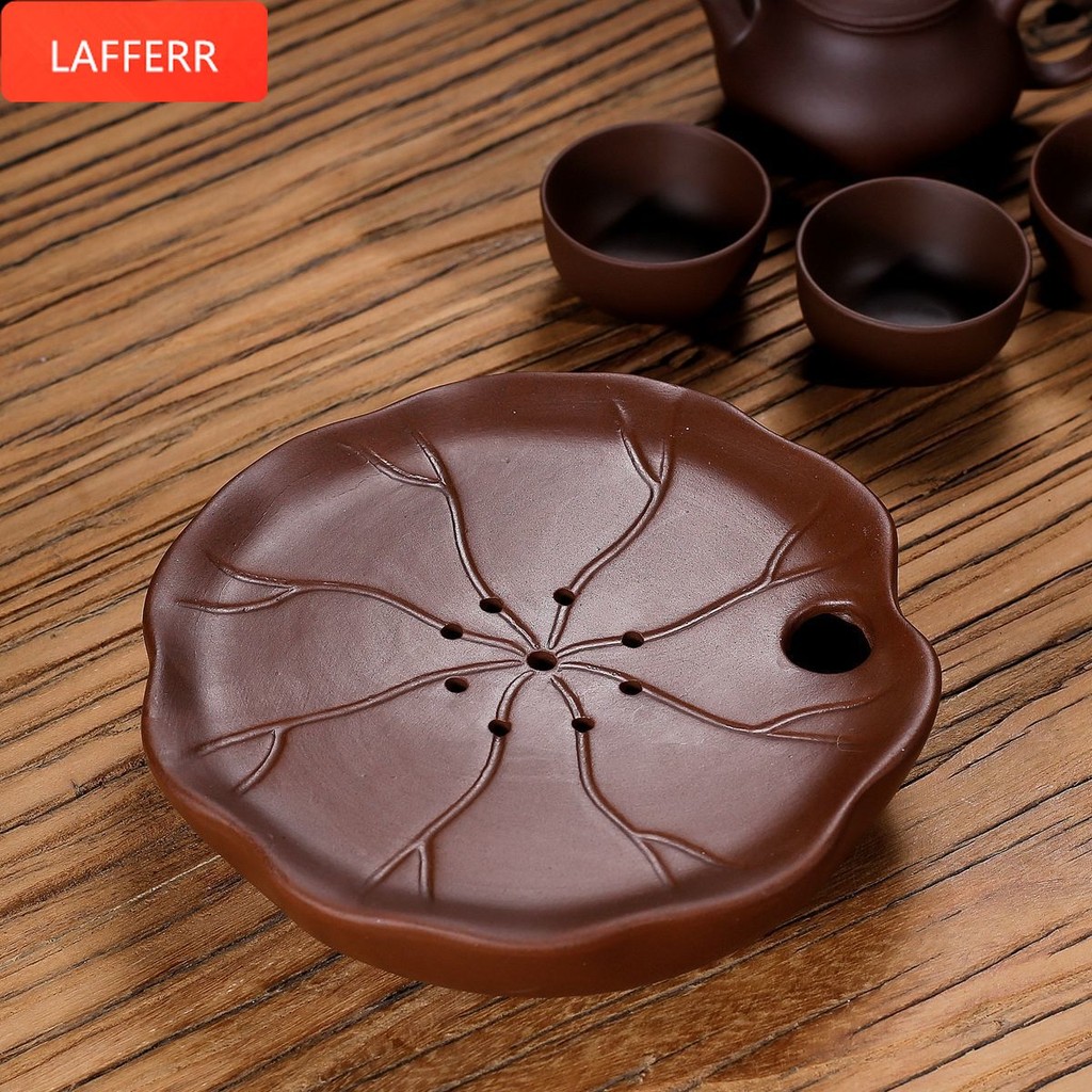 [Zisha Series] Mini Household Dry Brew Small Size Tea Tray Simple Round ...