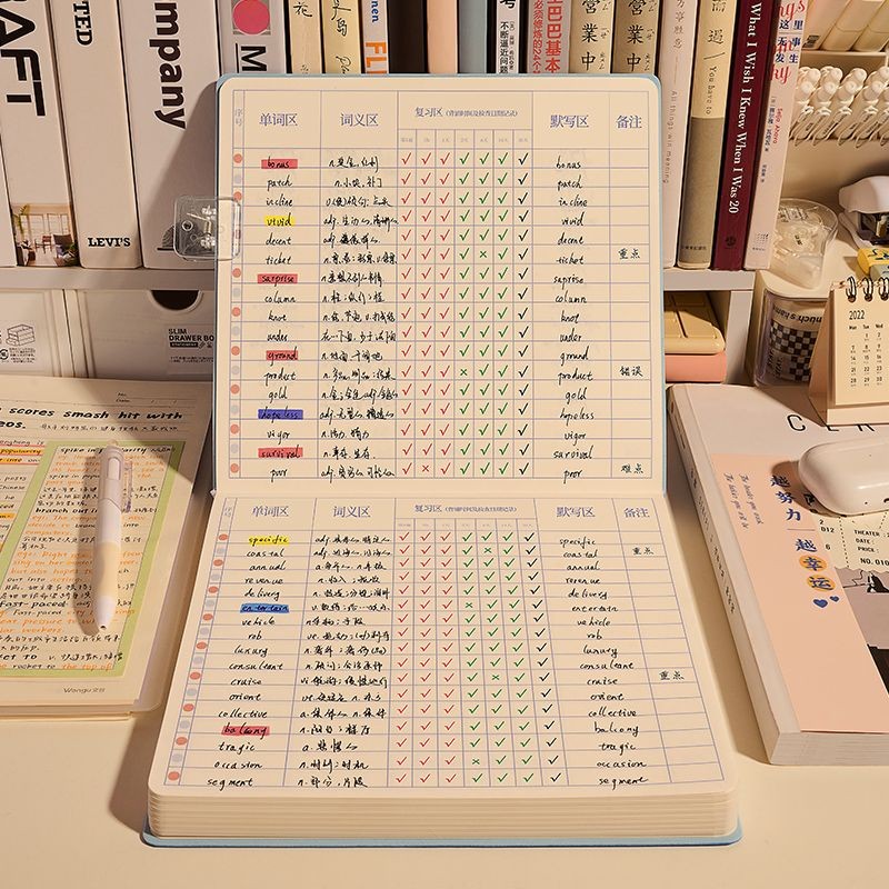 High-Value Notebook English Word Notebook Simple Style College Students ...