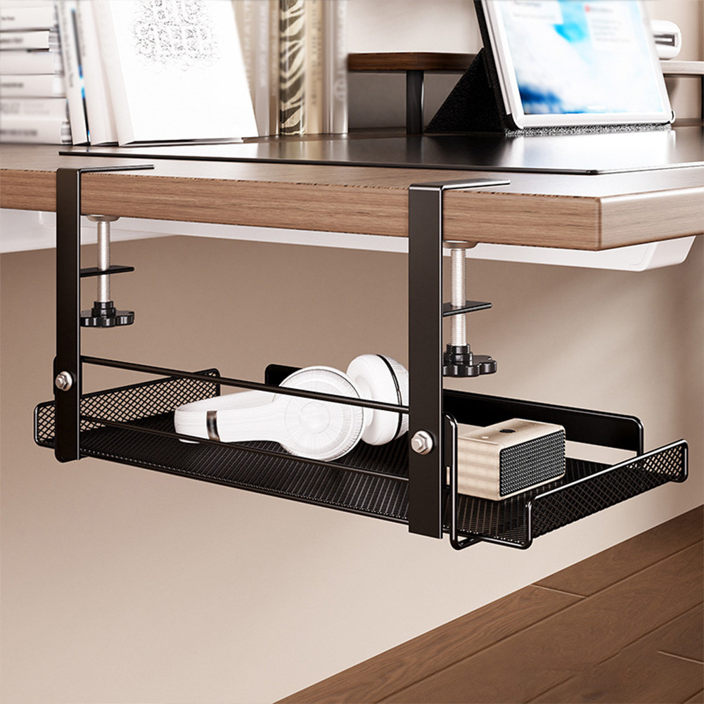 Under Table Cable Management Rack Heavy Duty Under Desk Cord Organizer ...