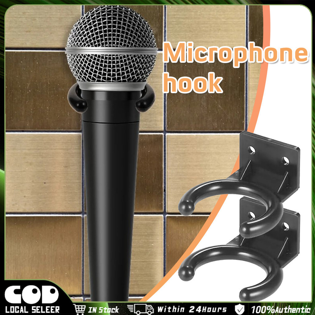 1Pc Microphone Mount Holder Durable Wired Black Mic Stand Wired ...