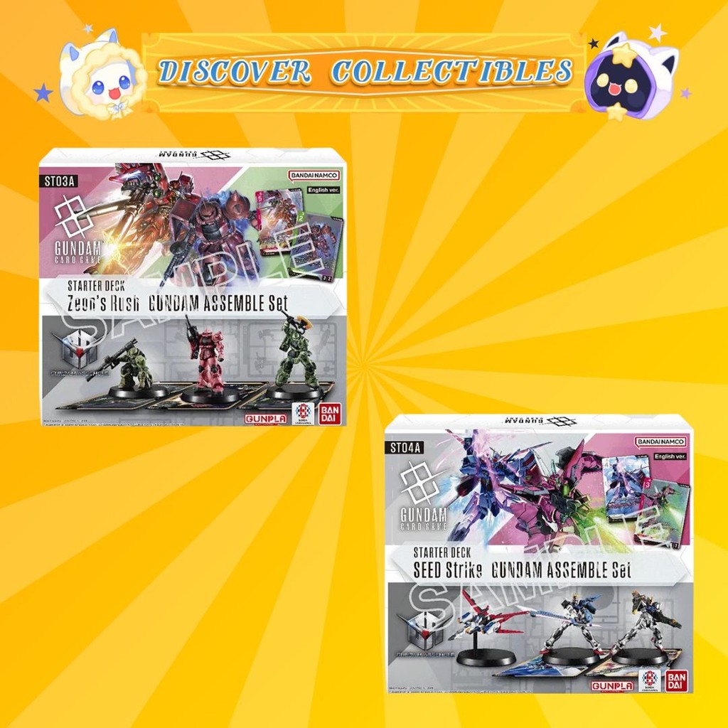 JP BANDAI Gundam Card Game Start Deck Gundam Assemble Set Zeon's Rush ...