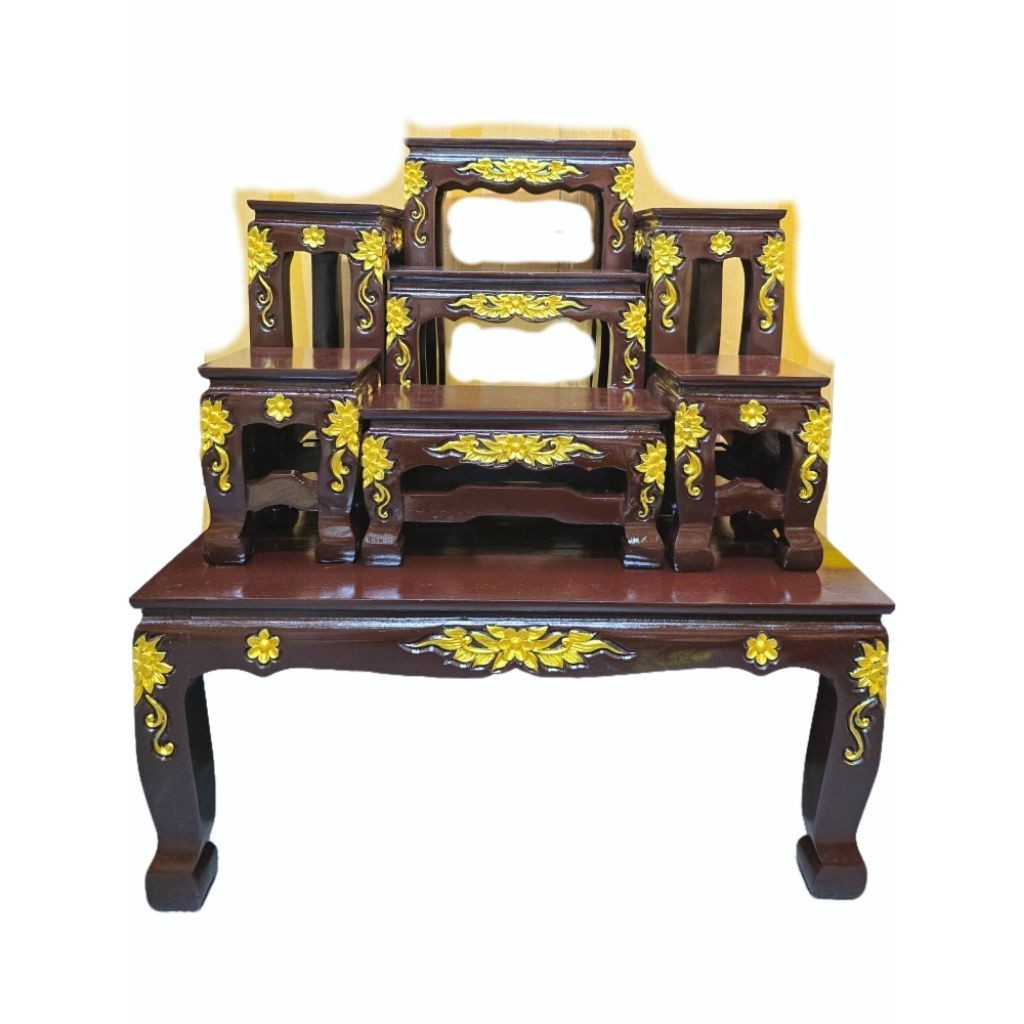 泰国神像实木祭坛桌 手工雕刻拜神桌 供神桌 神台Tokh Mhu Tempat Sembahyang Altar Table praying ...