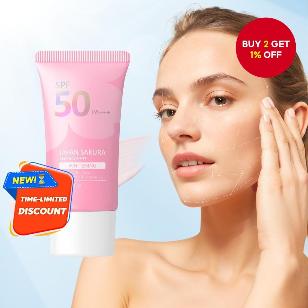 LAIKOU Japan Sakura Sunscreen Cream - UV Protection, Whitening ...
