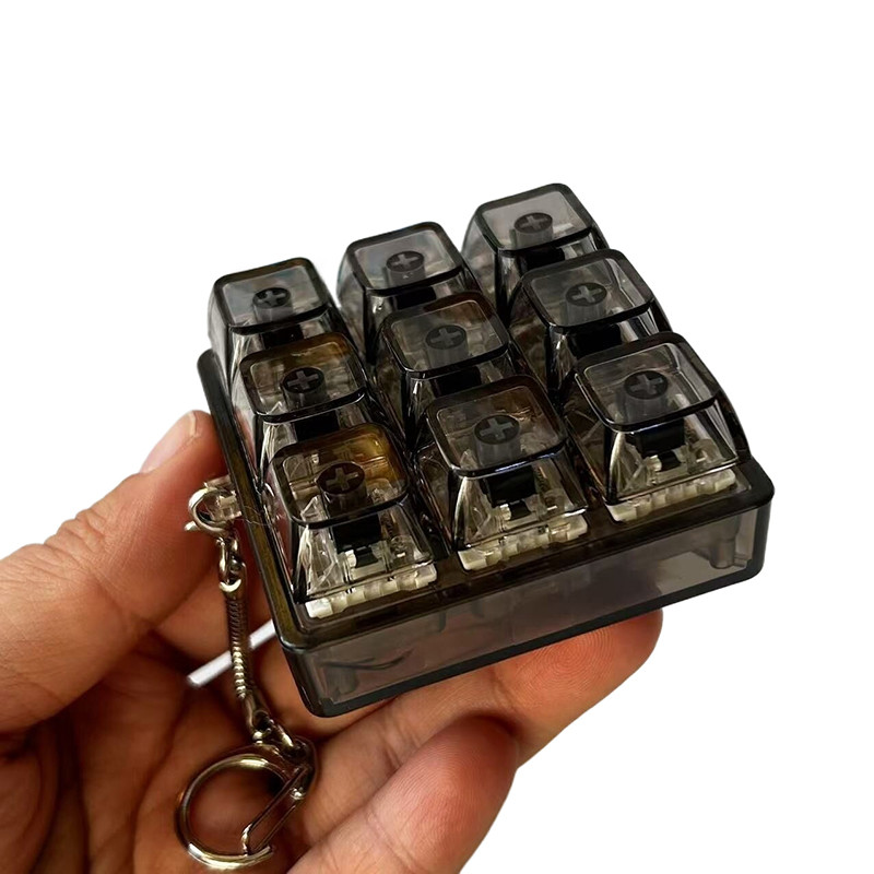 [guyumao] 4/9 Keys Mechanical Keyboard Axis Tester LED Keyboard Key Toy ...