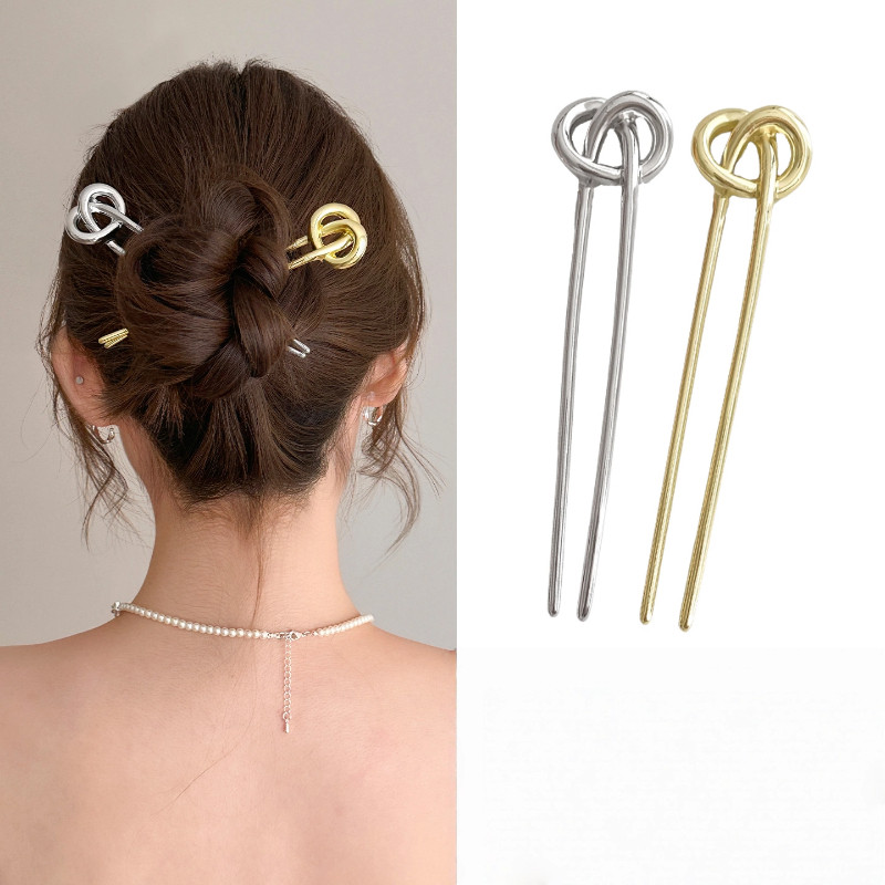 Simple High-End Feeling Cool Style U-Shaped Hairpin Female New Chinese ...