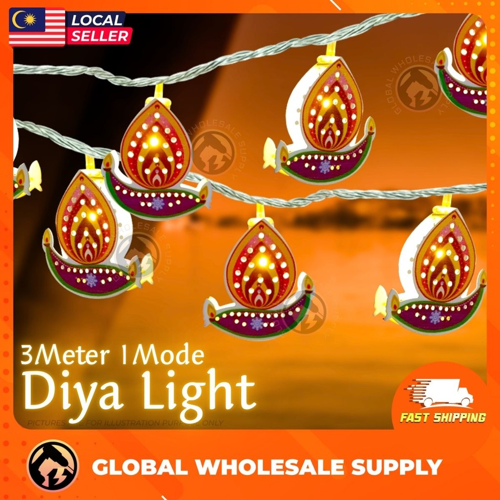 3MTR 10LED Deepavali Light Diwali Light String Light Deepavali ...