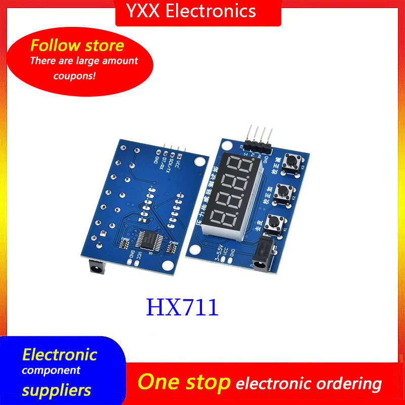 HX711 module weighing sensor 24 bit accuracy AD module pressure sensor ...