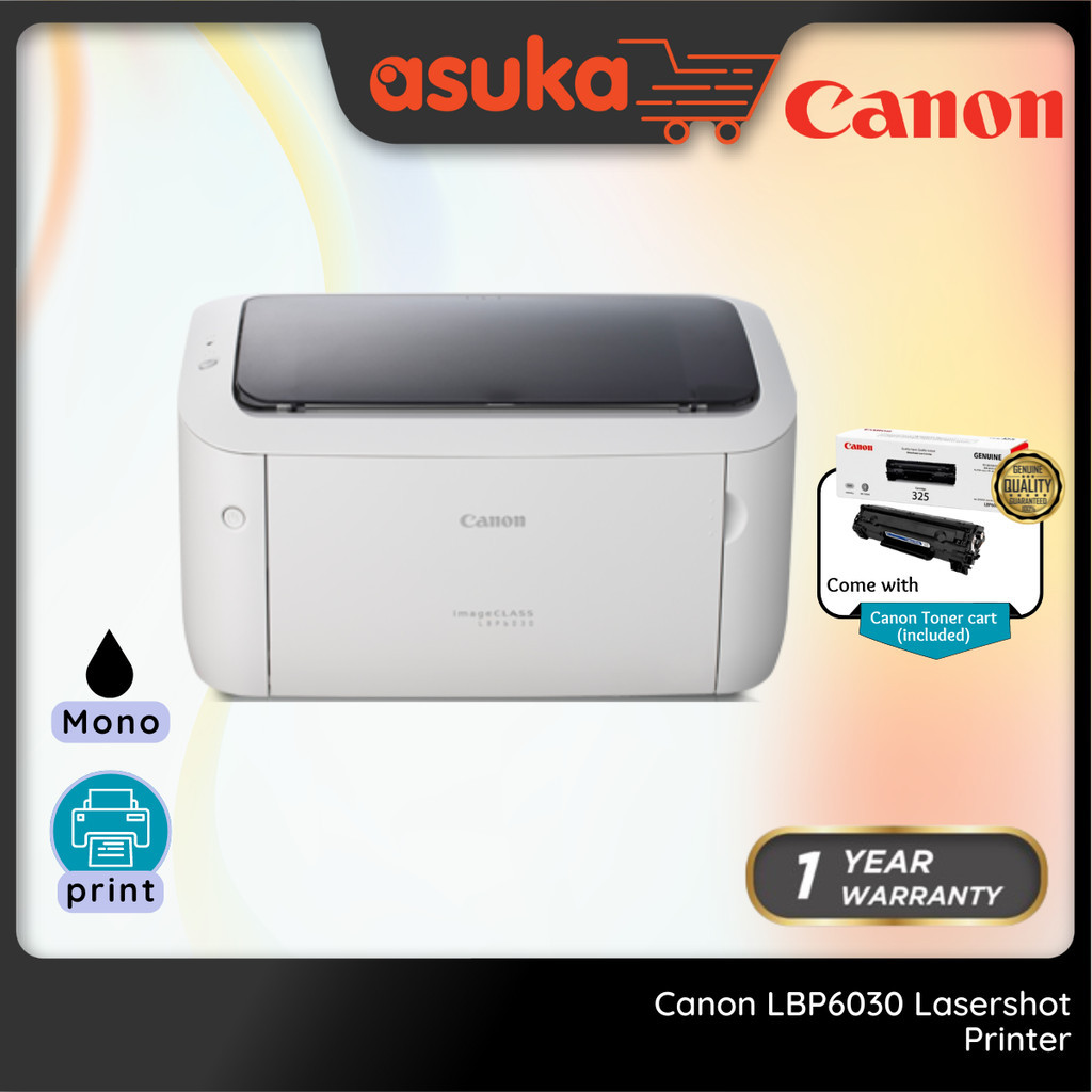 Canon LBP6030 imageCLASS Monochrome Single Function Laser Printer | Shopee Malaysia