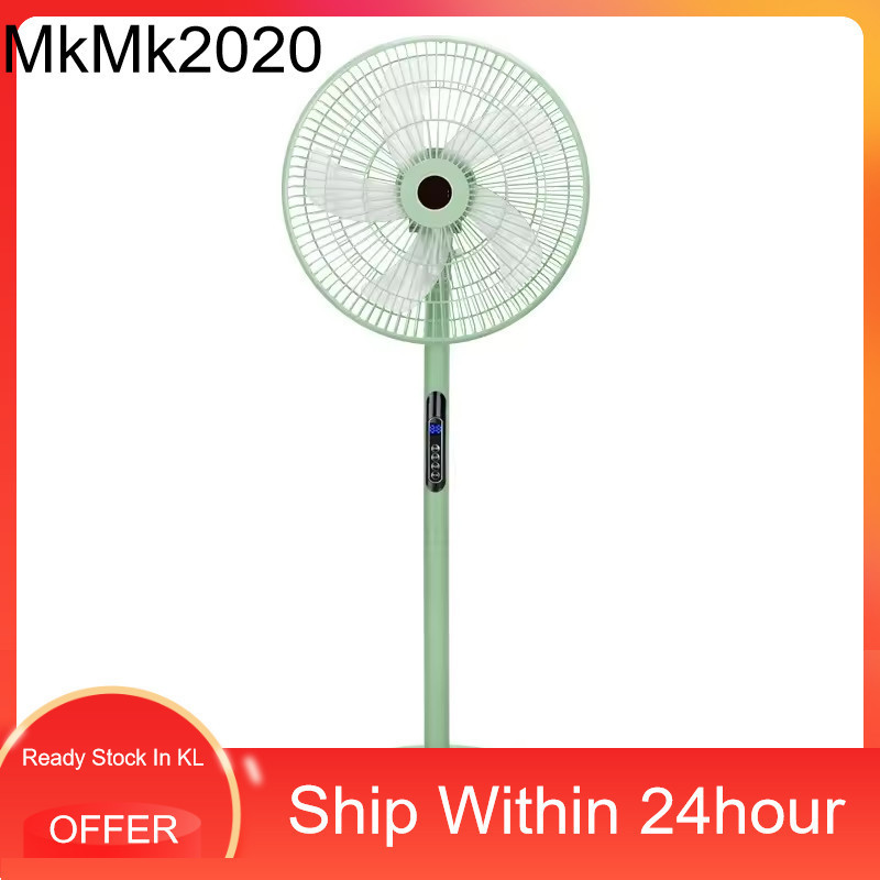 Stand Fan Kipas Berdiri 16 inch Stand Fan Remote Control Fan 8 Speed 5 Blades Timing Home Office ...