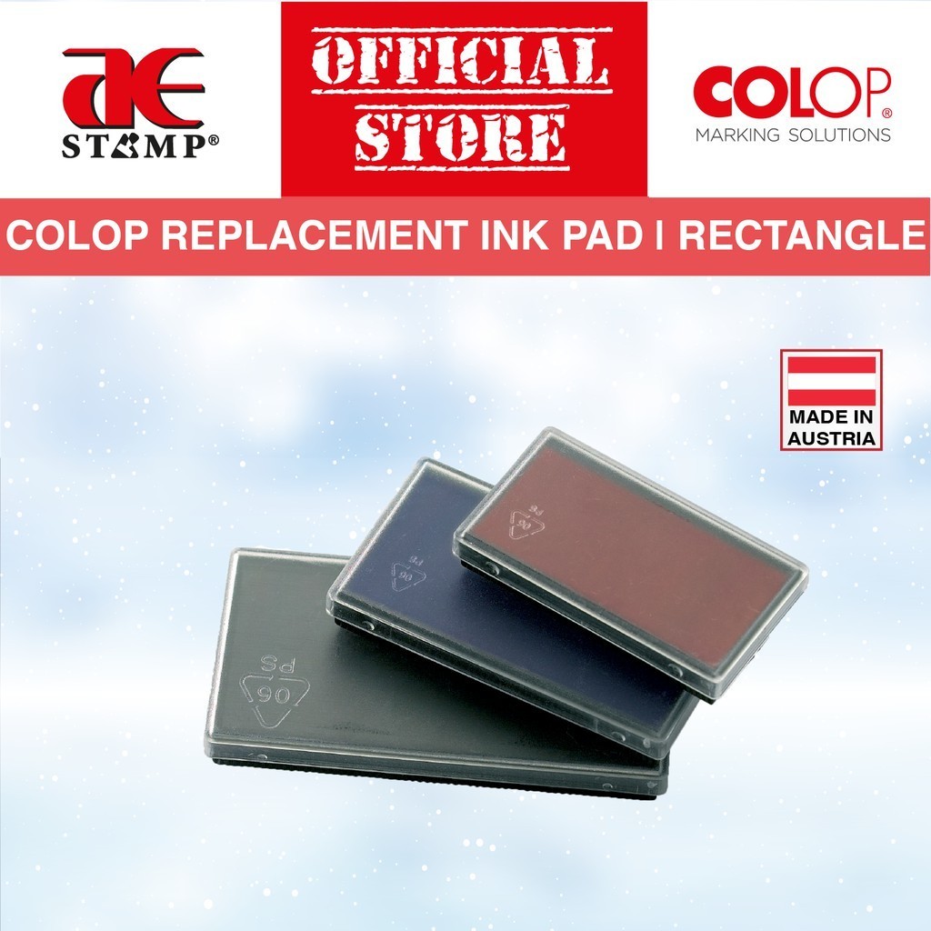 COLOP Replacement Ink Pad | P10 P20 P30 P40 P50 P60 | Rectangular Spare Ink Pad for Self Inking ...