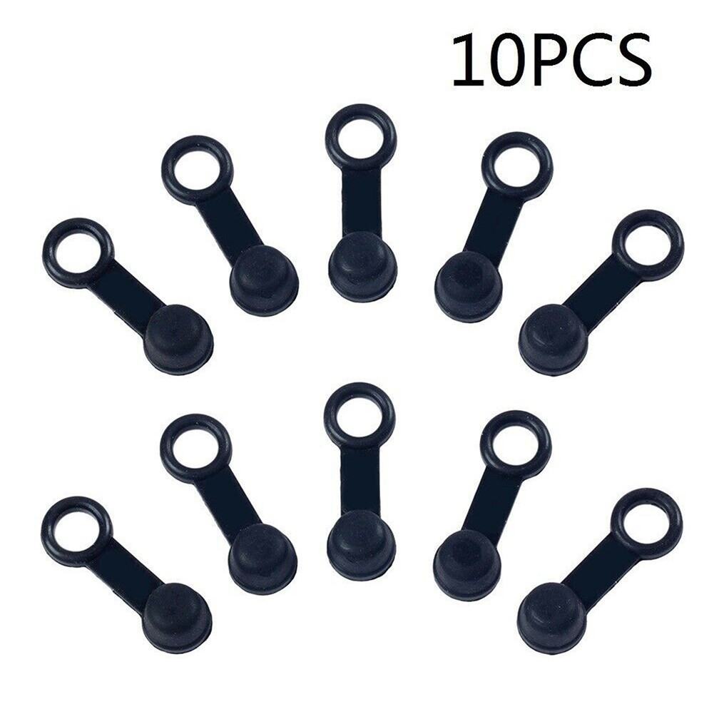 (Mulitibuy) 10X Brake Bleed Nipple Screw Dust Cap Cover Rubber ...