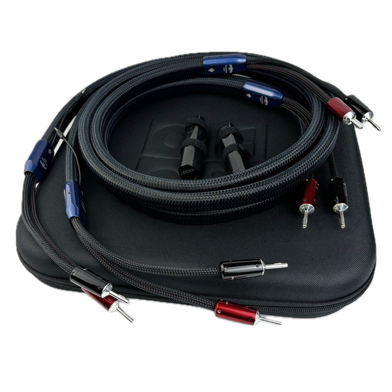 Pair ThunderBird Bi-wire Speaker Cable Full-Range HiFi Audio Amplifier ...