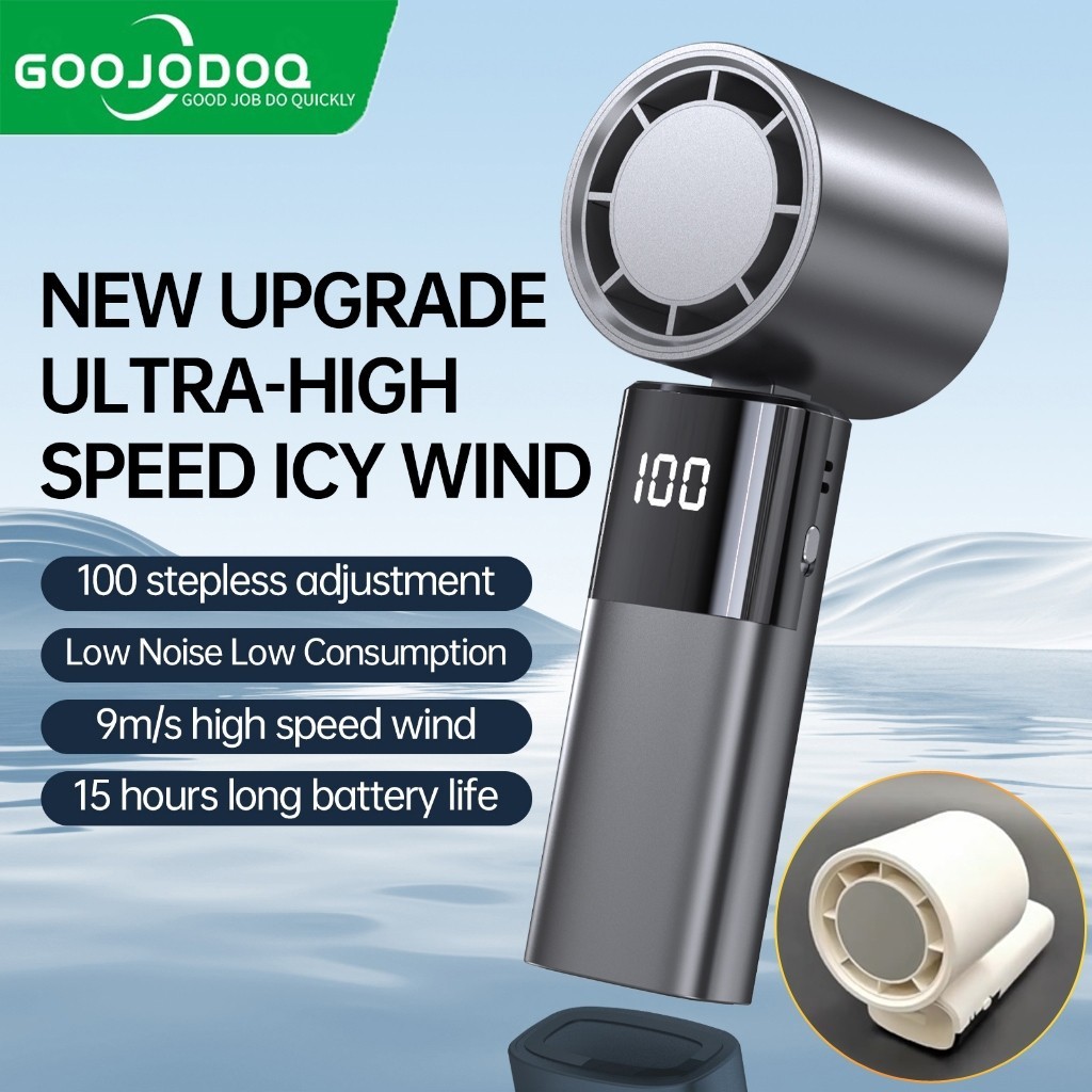 Goojodoq Mini Fan 4000mAh High Speed Portable Fan 100 Wind Speed ...