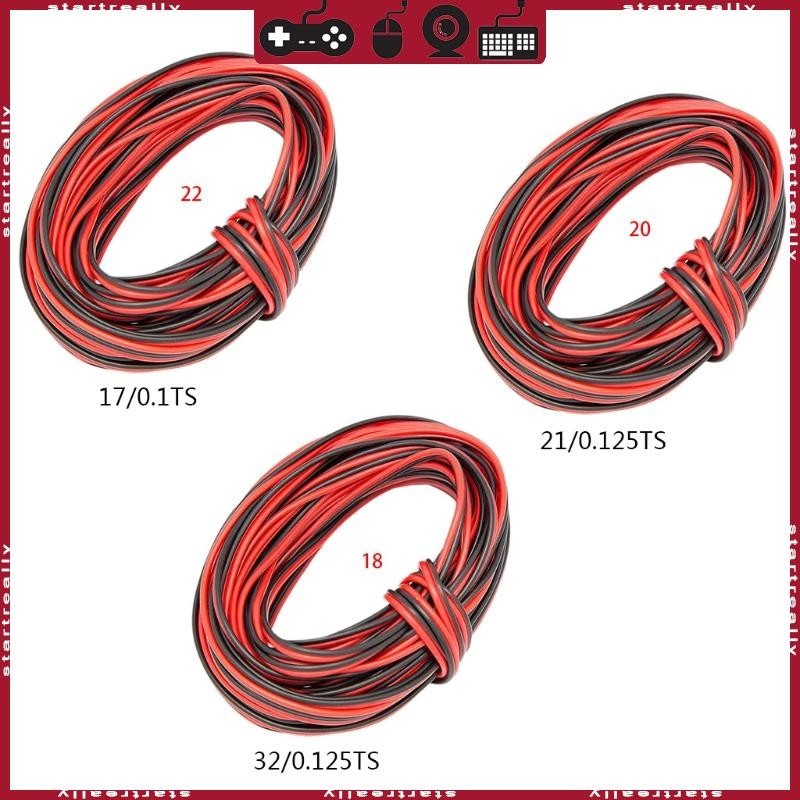 STA 10M 18 20 22 Gauge AWG Electrical Cable Wire 2pin Tinned Copper ...