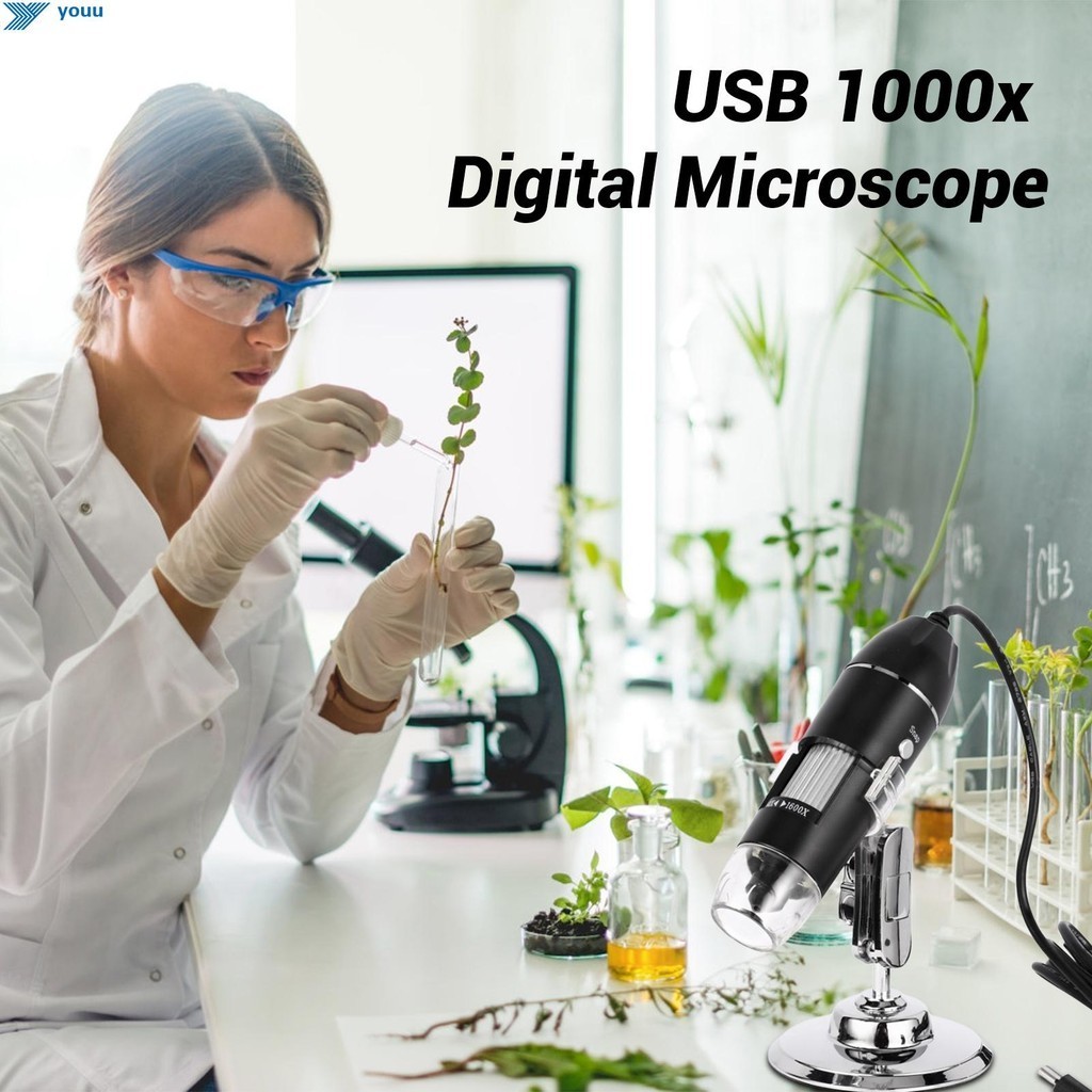 LED Light Microscope Loupe Tool U-shaped Adjustment Bracket Microscope ...