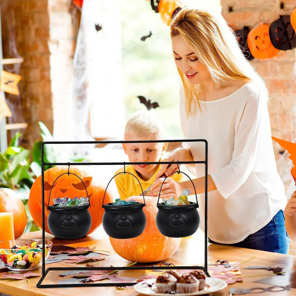 {xiapimart} Halloween Snack Storage Container Halloween Candy Bucket ...