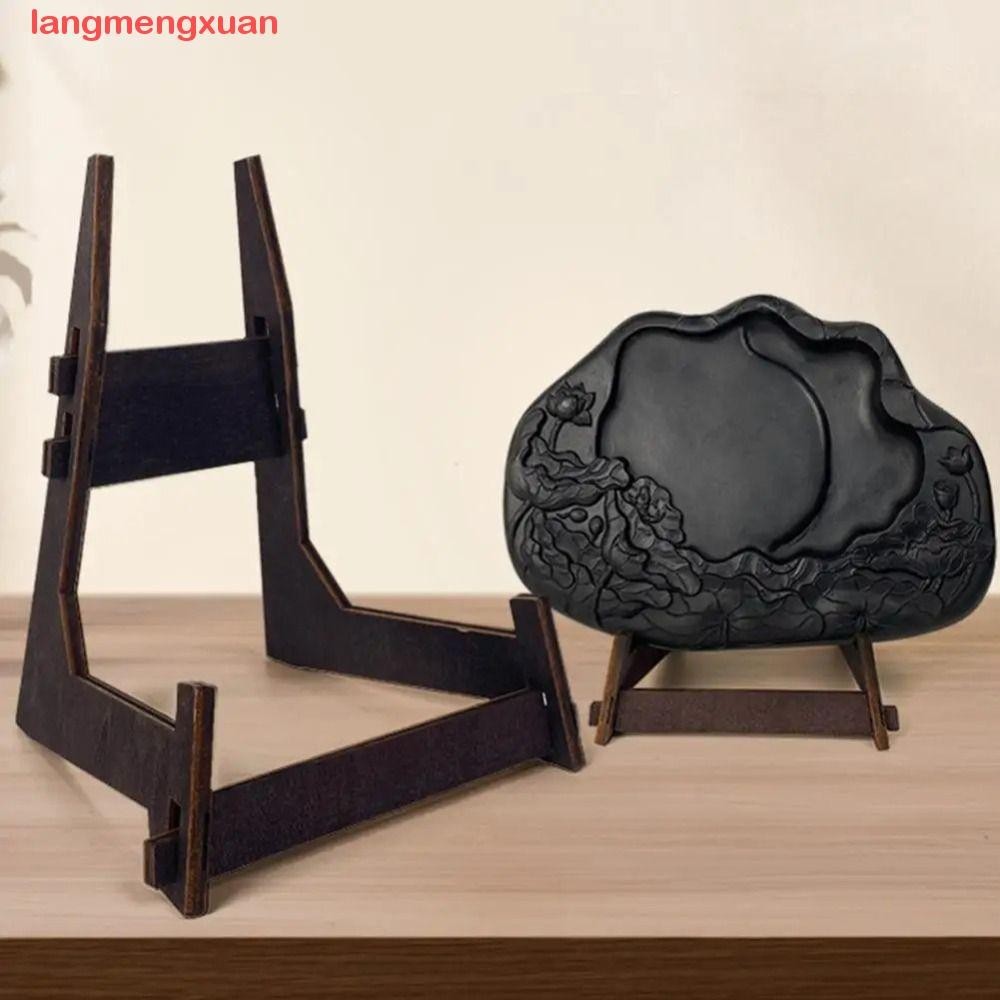 LANGMENGXUAN Art Display Stand, 4.5/6/8inch Wooden Picture Frame Stand ...