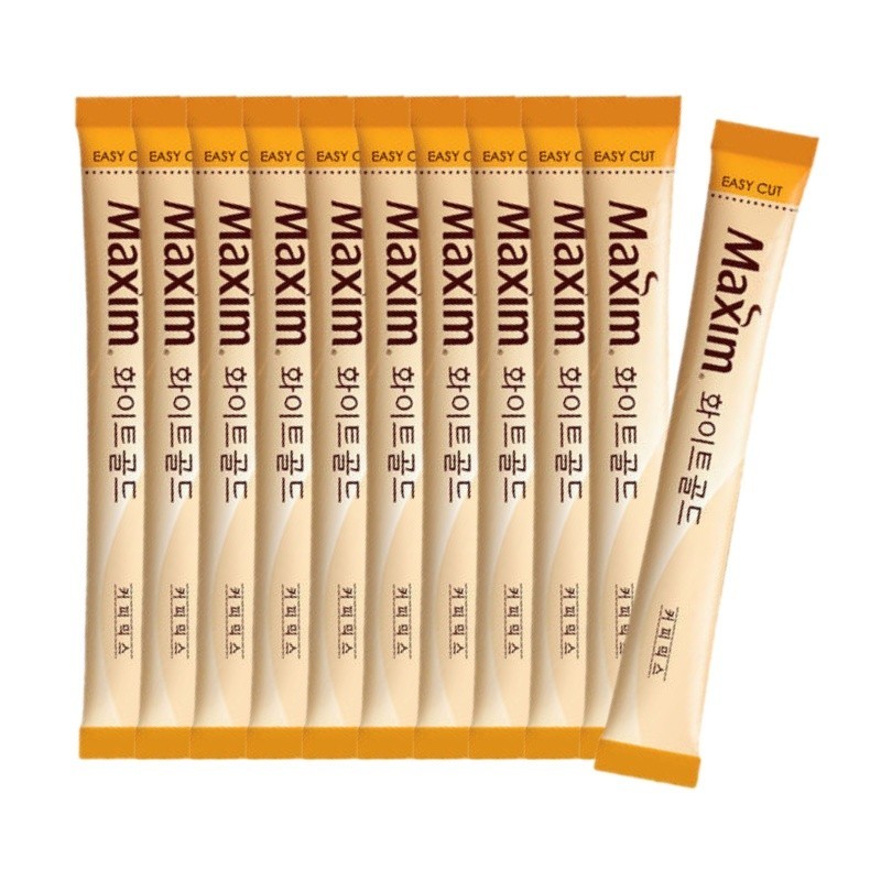 Maxim White Gold Coffee 10 Sticks / Korea’s No. 1 Instant Coffee Mix ...