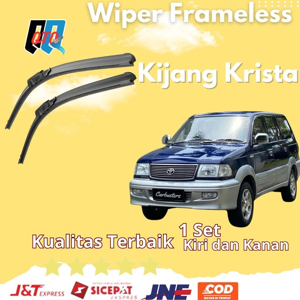 Frameless Wiper Kijang Krista LX LGX SSX Car Window Sweep Frameless ...