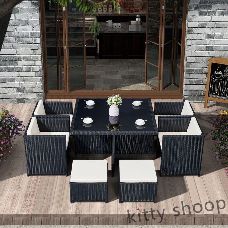 Set Meja Makan Outdoor Chair and Table Set /garden leisure rattan chair ...