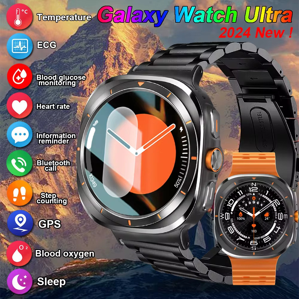2024 New For Samsung Galaxy Watch 7 Ultra GPS Compass Smart Watch ...