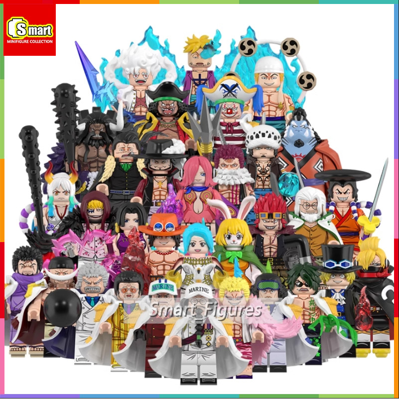100 Types One Piece Series Minifigures Luffy Zoro Chopper Garp Sengoku ...