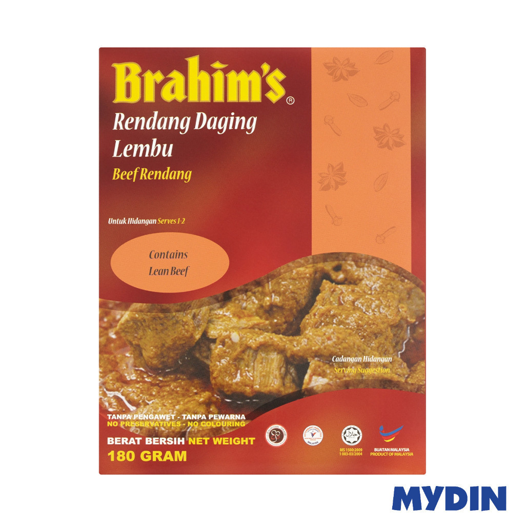 Brahims Rendang Daging Lembu / Beef Rendang (180g) | Shopee Malaysia