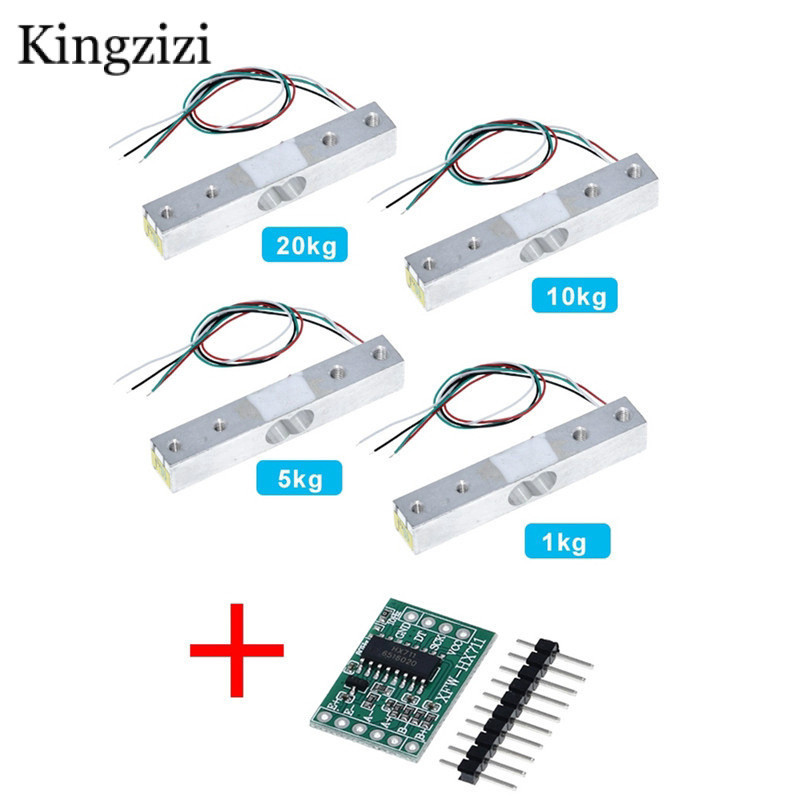 Load Cell 1KG 5KG 10KG 20KG HX711 AD Module Weight Sensor Electronic ...