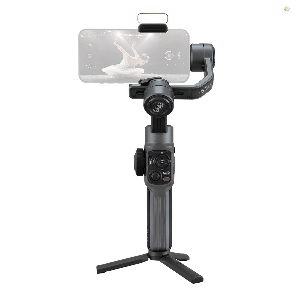 ZHIYUN Smooth 5 Handheld 3-Axis Smartphone Gimbal Stabilizer Dolly Zoom Smart Tracking Timelapse ...
