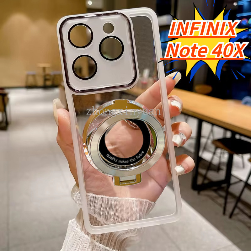 Casing for Infinix Note 40X Note40X 5G X6838 2024 Transparent With Ring ...