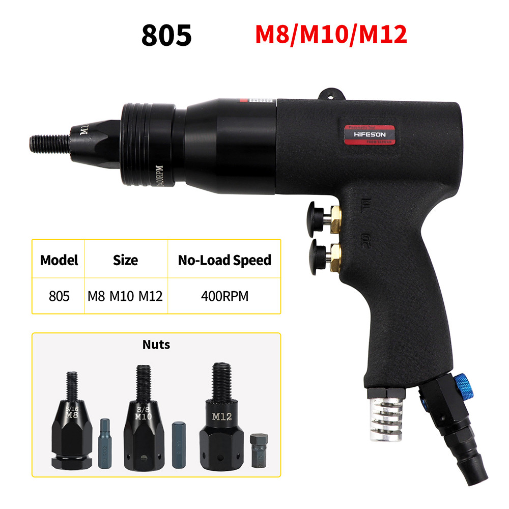 Portable Self-Lock Pneumatic Rivet Nut Guns Insert Thread Pull Setter ...